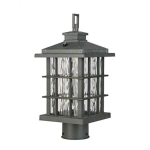 home decorators collection cqh1801l summit ridge zinc outdoor led post light