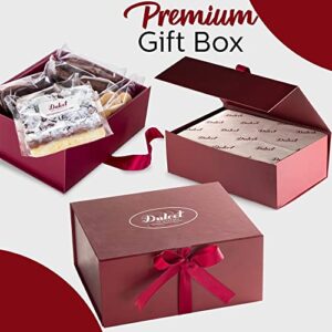 Dulcet Gift Basket Deluxe Gourmet Food Gift Basket, Cakes for Delivery for Families Men and Women: Includes Assorted Brownies, Crumb Cakes Rugelah, and Muffins. Great gift idea!