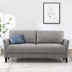 ZINUS Jackie Sofa Couch / Easy, Tool-Free Assembly, Soft Grey