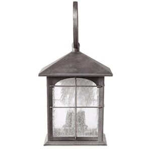 Home Decorators Collection Brimfield 3-Light Aged Iron Outdoor Wall Lantern