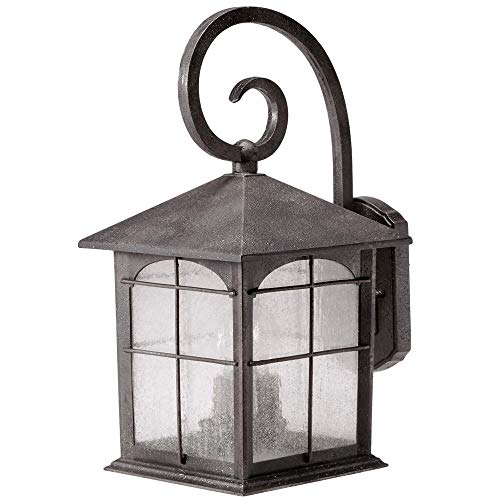 Home Decorators Collection Brimfield 3-Light Aged Iron Outdoor Wall Lantern