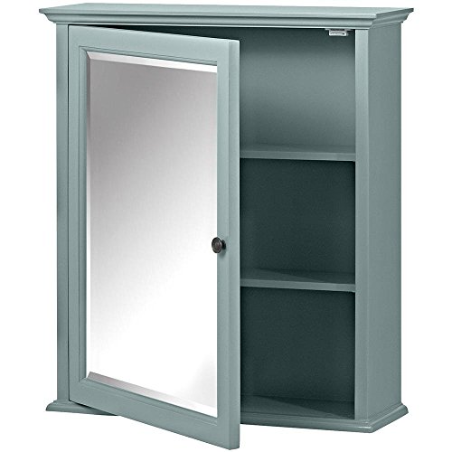 Home Decorators Collection Hamilton Framed Surface-Mount Bathroom Medicine Cabinet in Sea Glass