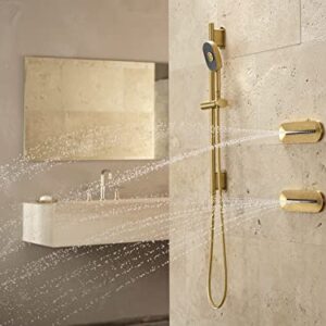 KOHLER 26300-BN Statement™ Oblong Vichy Single-Function 2.5 GPM Body Spray, Vibrant Brushed Nickel