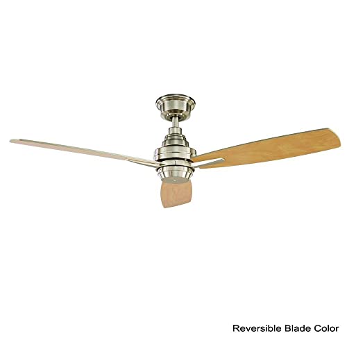 Home Decorators Collection Samson Park 52 in. Indoor Brushed Nickel Ceiling Fan with Remote Control