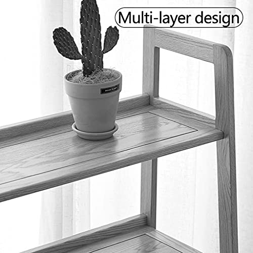 Solid Wood Bookshelf Four-Layer Book Storage Rack Article Storage Rack Floor Shelf Suitable for Home Office use