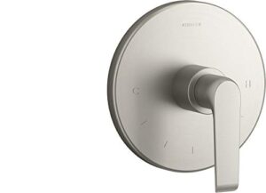 kohler k-t97022-4-bn avid thermostatic valve trim with lever handle