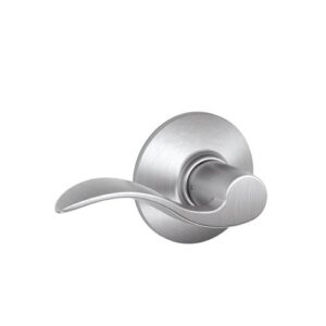 schlage f10 acc 626 accent passage lever, satin chrome