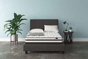 signature design by ashley chime 8 inch firm hybrid mattress, certipur-us certified foam, queen