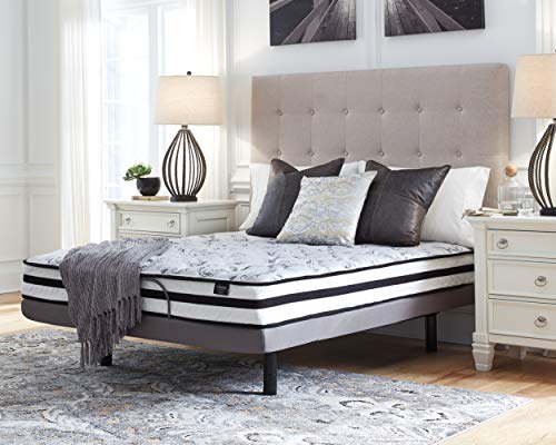 Signature Design by Ashley Chime 8 Inch Firm Hybrid Mattress, CertiPUR-US Certified Foam, Queen