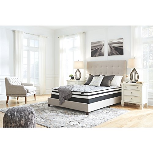 Signature Design by Ashley Chime 8 Inch Firm Hybrid Mattress, CertiPUR-US Certified Foam, Queen