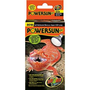 zoo med laboratories inc powersun uv self-ballasted mercury vapor uvb lamp 80 watts