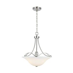 home decorators collection 3 light brushed nickel pendant model 1001567759