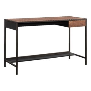 sauder boulevard cafe engineered wood/metal writing desk in black