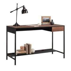 Sauder Boulevard Cafe Engineered Wood/Metal Writing Desk in Black