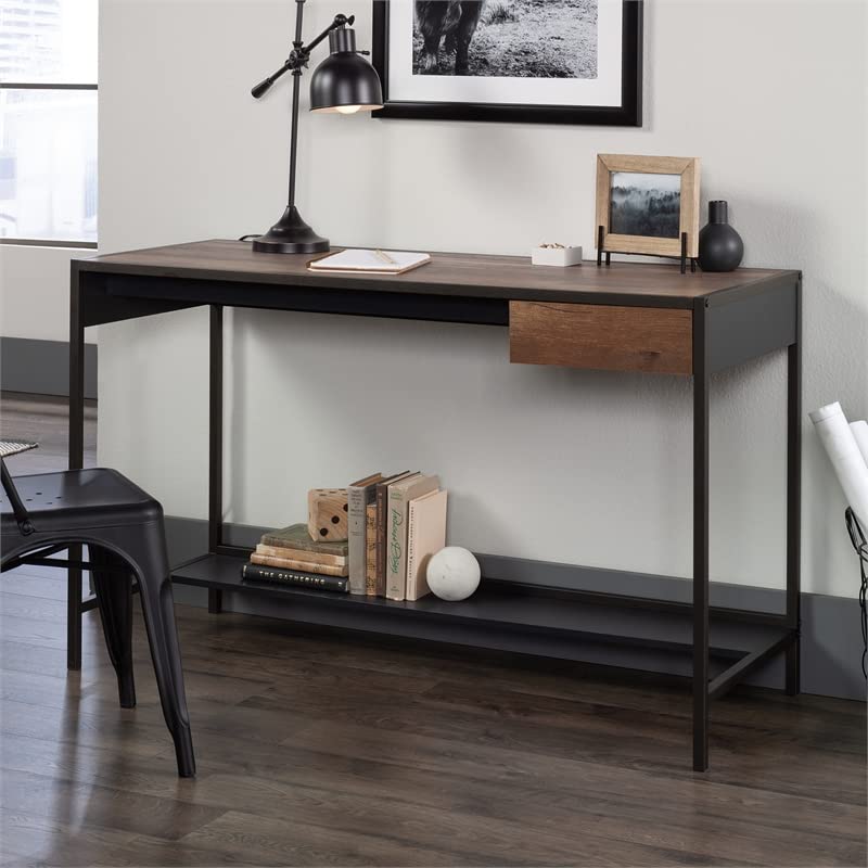 Sauder Boulevard Cafe Engineered Wood/Metal Writing Desk in Black