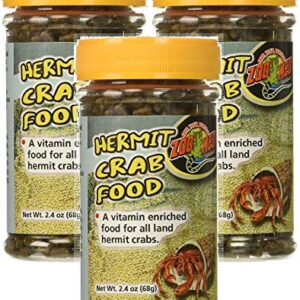 (3 Pack) Zoo Med Hermit Crab Food - 2.4Oz Each