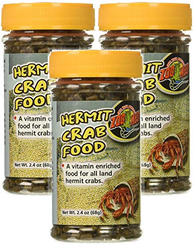 (3 Pack) Zoo Med Hermit Crab Food - 2.4Oz Each