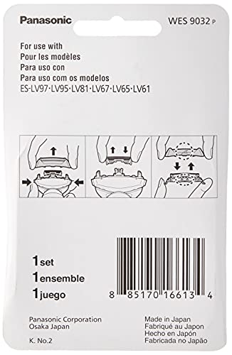 Panasonic Shaver Replacement Outer Foil and Inner Blade Set WES9032P, Compatible with ARC5 5-Blade Shavers ES-LV97-K, ES-LV67-K, ES-LV95-S, ES-LV65-S