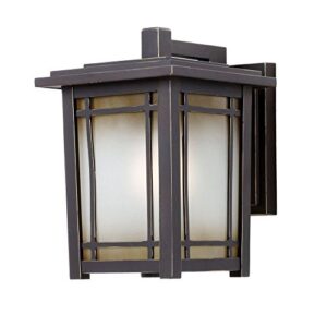 home decorators collection port oxford 1-light oil rubbed chestnut outdoor wall mount lantern