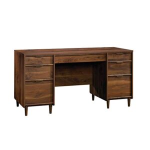 sauder clifford place executive desk, grand walnut finish