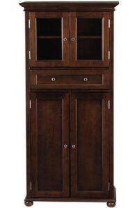 home decorators collection hampton bay 1 drawer tall bath cabinet, 4-door, sequoia