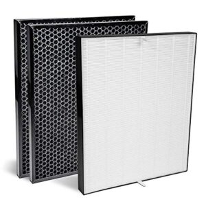 airdoctor ad3000 genuine filter replacement – one year combo pack includes: one (1) ultrahepa filters & two (2) carbon/gas trap/voc filter