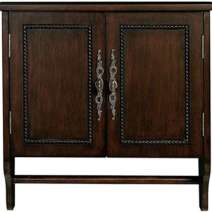 Home Decorators Collection Chelsea Wall Bath Cabinet, 24" Hx24 Wx8 D, Antique Cherry