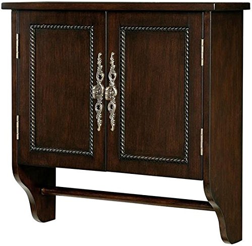 Home Decorators Collection Chelsea Wall Bath Cabinet, 24" Hx24 Wx8 D, Antique Cherry