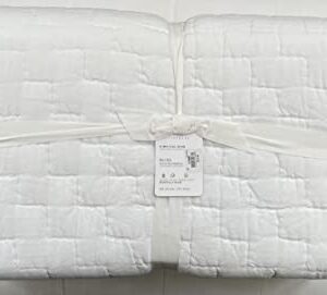 Pottery Barn Bliss Cotton Linen Blend Quilt ~King/California King~ White