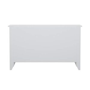 Sauder Shoal Creek Dresser, L: 54.65" x W: 18.43" x H: 33.03", Soft White finish