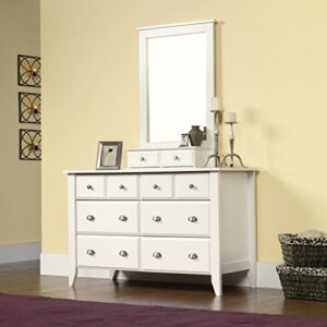 Sauder Shoal Creek Dresser, L: 54.65" x W: 18.43" x H: 33.03", Soft White finish