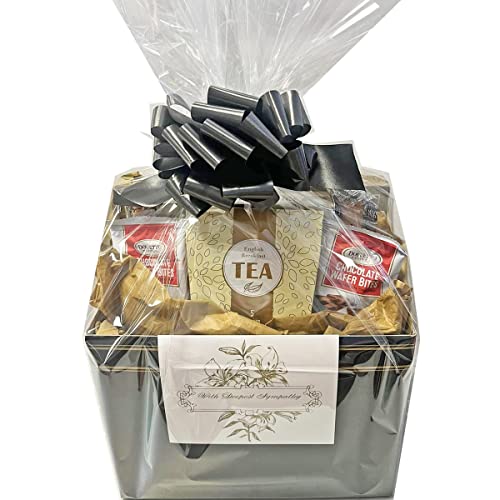 Sympathy Gift Basket for Loss of Mother, Loss of Father, Loss of Loved One Gourmet Bereavement Gift Basket (Tea and Sympathy Gift Basket for Loss)