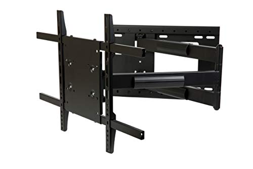 Wall Mount World - TV Wall Mount Bracket with 40 Inch Extension 90 Degree Swivel Left and Right 15 Degrees Adjustable Tilt fits 50 inch QLED OLED LCD TVs with VESA 300x300mm Hole Patterns