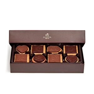 godiva chocolatier assorted chocolate box of biscuits, 20 pc., 5.8 ounces