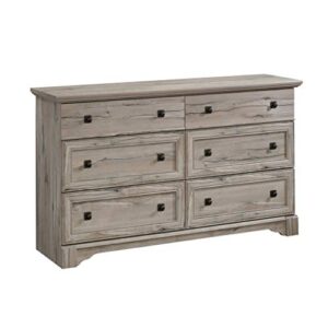 sauder palladia dresser, l: 57.64″ x w: 15.51″ x h: 33.78″, split oak finish