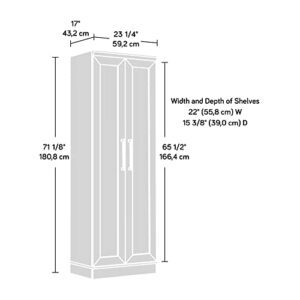 Sauder Homeplus Storage Cabinet, L: 17.01" x W: 23.31" x H: 71.18", Pacific Maple Finish