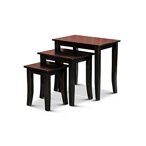 DTY Avon 3-Piece Nesting Tables Indoor Living Furniture Collection - Espresso