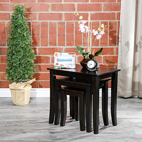 DTY Avon 3-Piece Nesting Tables Indoor Living Furniture Collection - Espresso