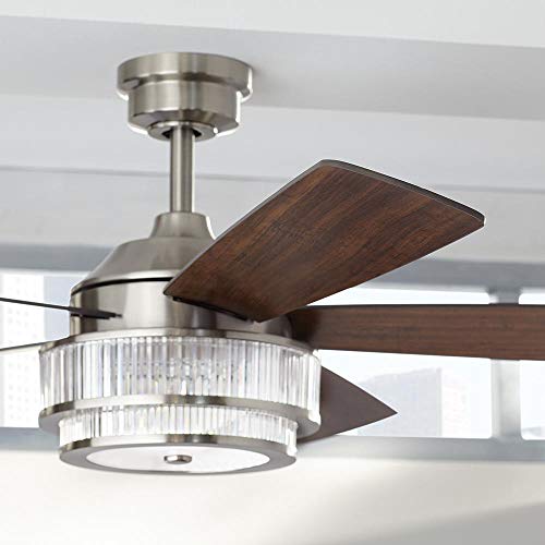 Home Decorators Collection 52384 Caldwell 52 in. LED Brushed Nickel Ceiling Fan