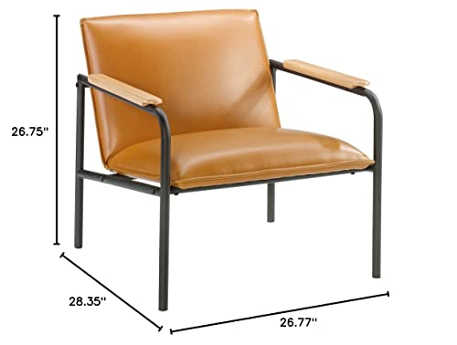 Sauder Boulevard Café Lounge Chair, Metal Camel finish