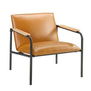 sauder boulevard café lounge chair, metal camel finish