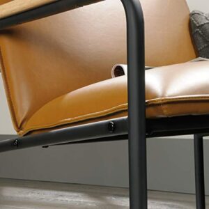 Sauder Boulevard Café Lounge Chair, Metal Camel finish