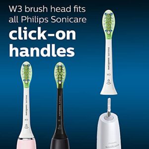 Philips Sonicare Genuine W3 Premium White Replacement Toothbrush Heads, 4 Brush Heads, White, HX9064/65