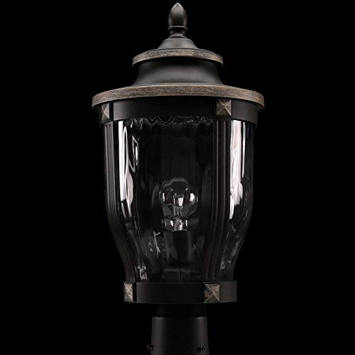 Home Decorators Collection McCarthy 1-Light Bronze Outdoor Post Mount