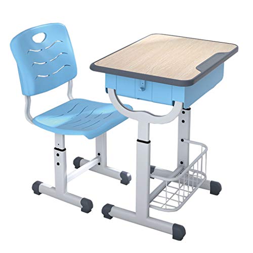 Articles for daily use Simple Children's Desk and Chair Set, Height Adjustable, Ergonomic Desk and Chair, Student Desk and Chair Set