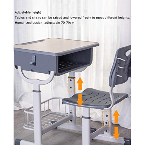 Articles for daily use Simple Children's Desk and Chair Set, Height Adjustable, Ergonomic Desk and Chair, Student Desk and Chair Set