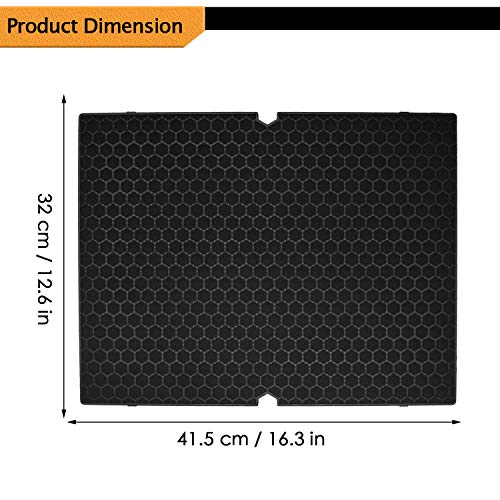 Smilyan 2 Sets 116130 Filter H Replacement for Winix 5500-2 Air Purifier, Includes 2 Pack Ture HEPA Filters + 2 Pack Activated Carbon Pre-Filters