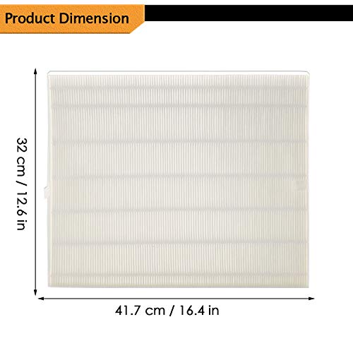 Smilyan 2 Sets 116130 Filter H Replacement for Winix 5500-2 Air Purifier, Includes 2 Pack Ture HEPA Filters + 2 Pack Activated Carbon Pre-Filters