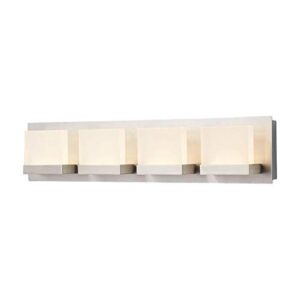 home decorators collection alberson 4-light brushed nickel led bath bar light