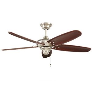 home decorators collection altura 48 in. indoor/outdoor brushed nickel ceiling fan